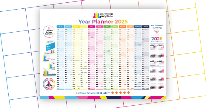 Free Printable Wall Planner | A4 Year Planner