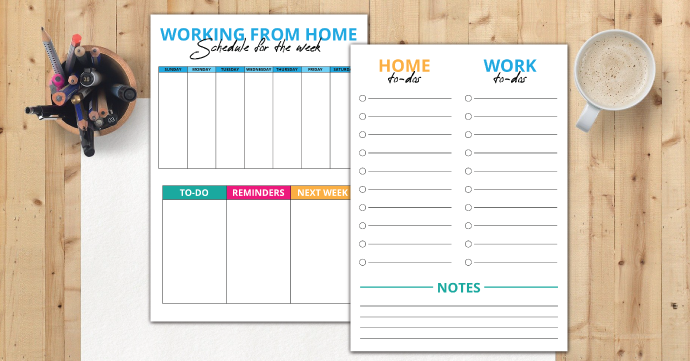 Working From Home Planners | Cartridge People
